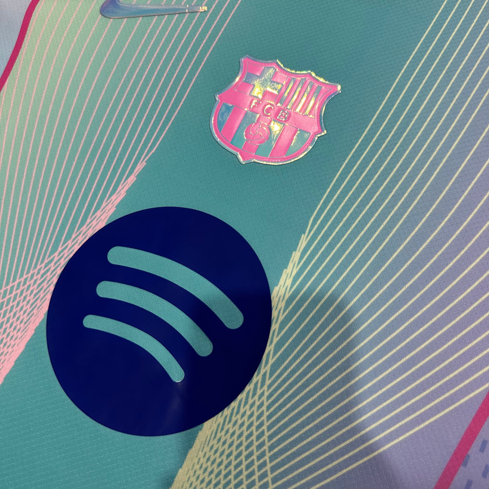 2025/2026 Barcelona Special Edition Pink Blue Gradient Football Shirt ...